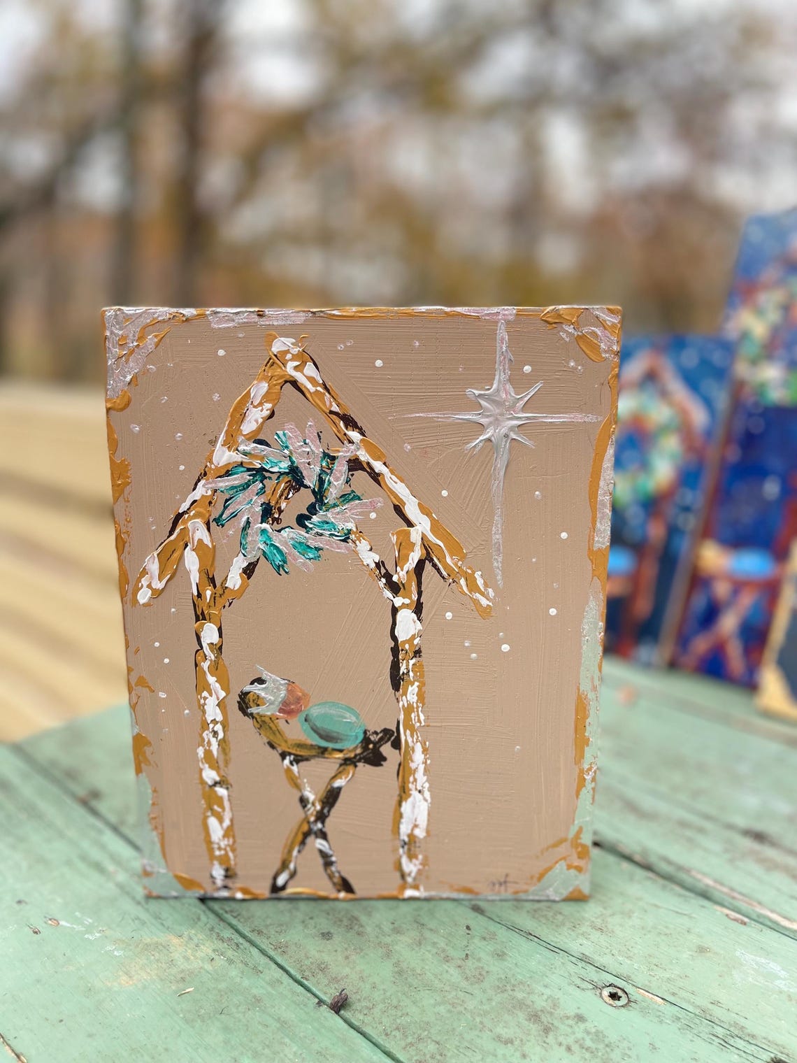 Recycled Wood Rustic Nativity - Etsy