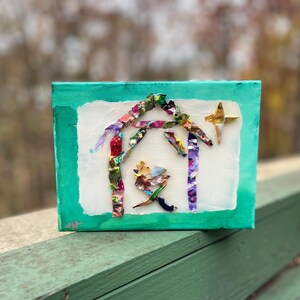 Mixed Media Manger With Epoxy - Etsy