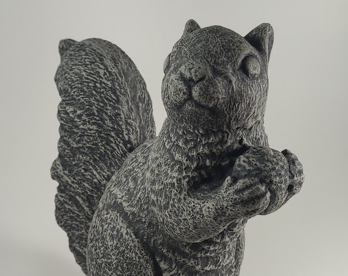 Squirrel Statue, Concrete Squirrels, Concrete Squirrel Figure, Cement ...