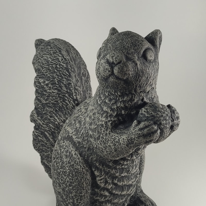Stone Squirrel Statue - Etsy