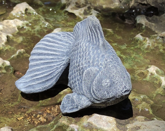 Nishikigoi Koi Fish Concrete Statue - Home or Garden, Cement Statue ...