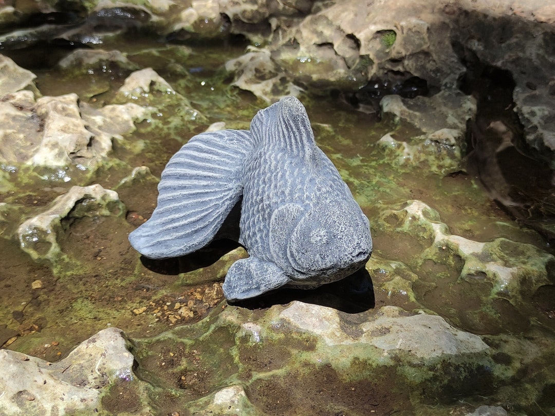 Nishikigoi Koi Fish Concrete Statue - Home or Garden, Cement Statue ...