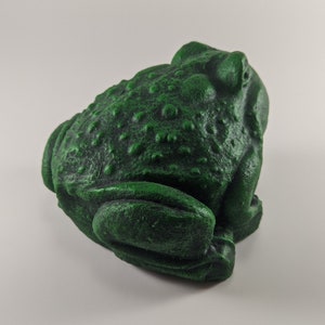 Chilled and Relaxed Toad Concrete Statue - Home or Garden Decor, Cement ...