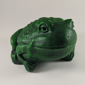 Chilled and Relaxed Toad Concrete Statue - Home or Garden Decor, Cement ...