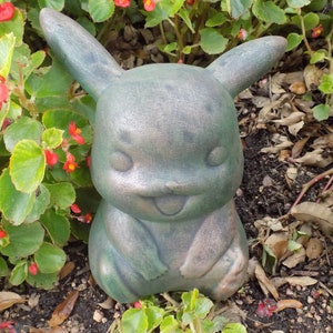 Pokémon Pikachu Concrete Statue - Home or Garden - Décor - Cement ...