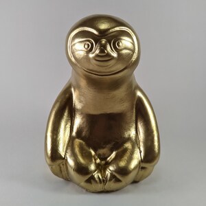 Cute Lazy Sloth Statue - Home or Office Decor, Light Cement Statue ...
