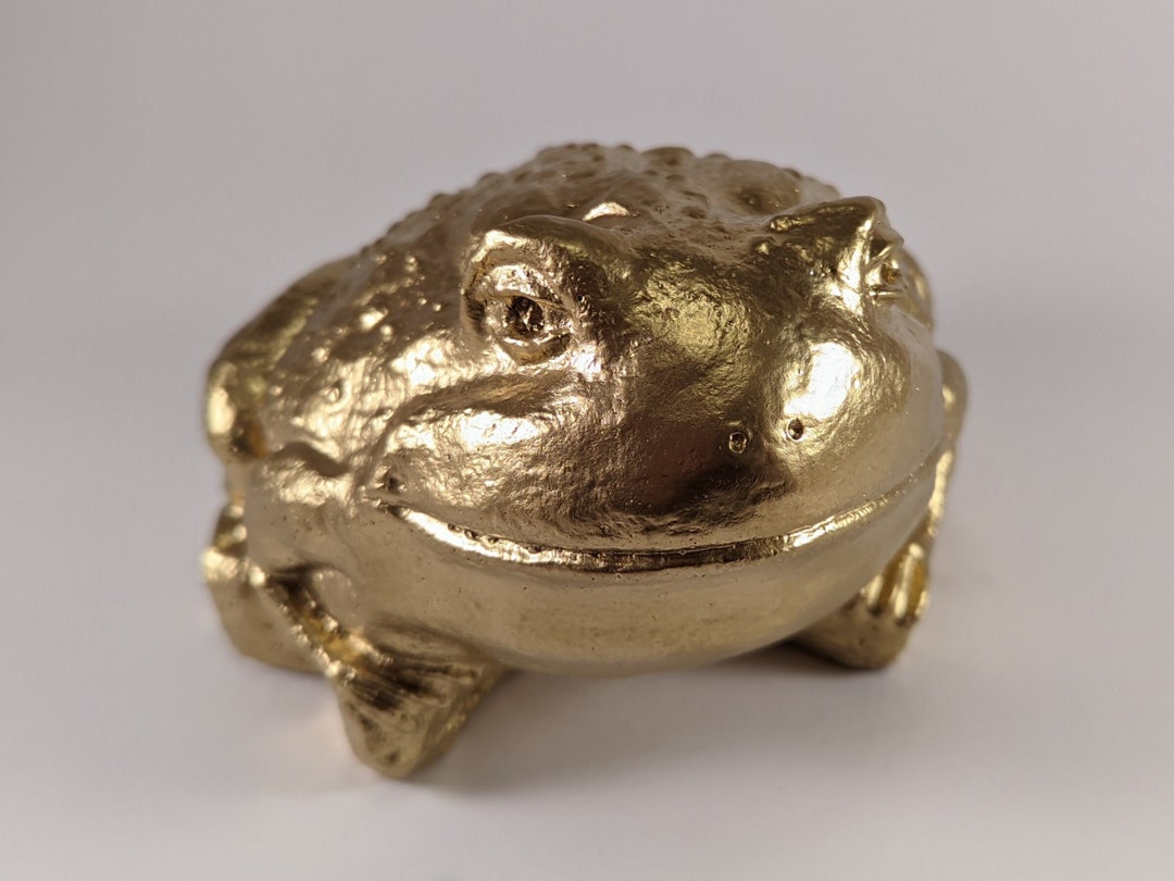 Chilled and Relaxed Toad Statue - Home or Office Decor, Adorable Frog ...
