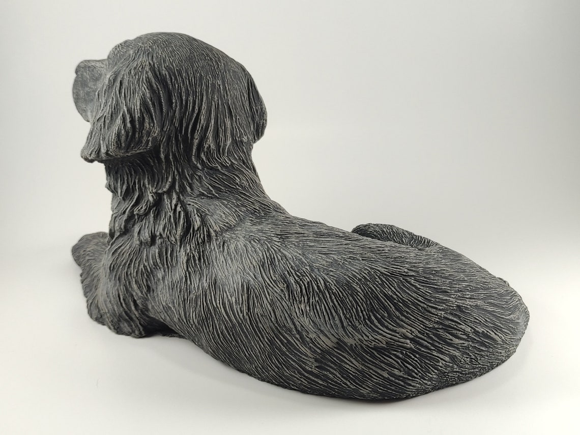 Laying Puppy Dog Concrete Statue Home and Garden Lawn Patio - Etsy