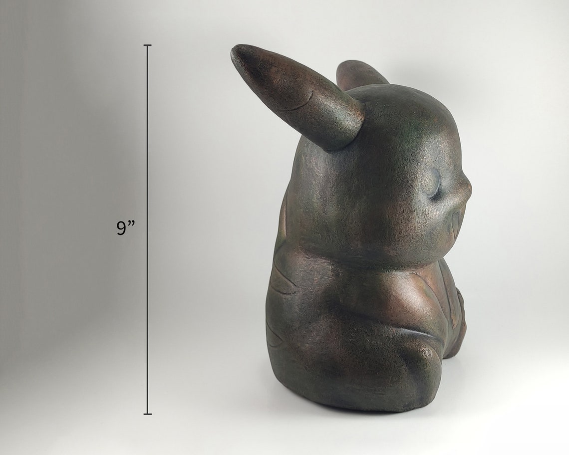 Pokémon Pikachu Concrete Statue Home or Garden Décor | Etsy