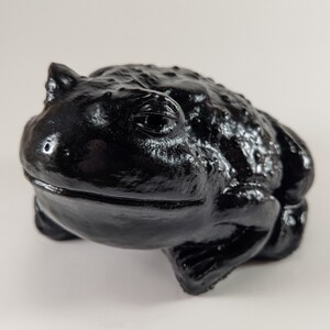 Chilled and Relaxed Toad Concrete Statue - Home or Garden Decor, Cement ...