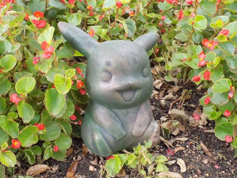 Pokémon Pikachu Concrete Statue - Home or Garden - Décor - Cement ...