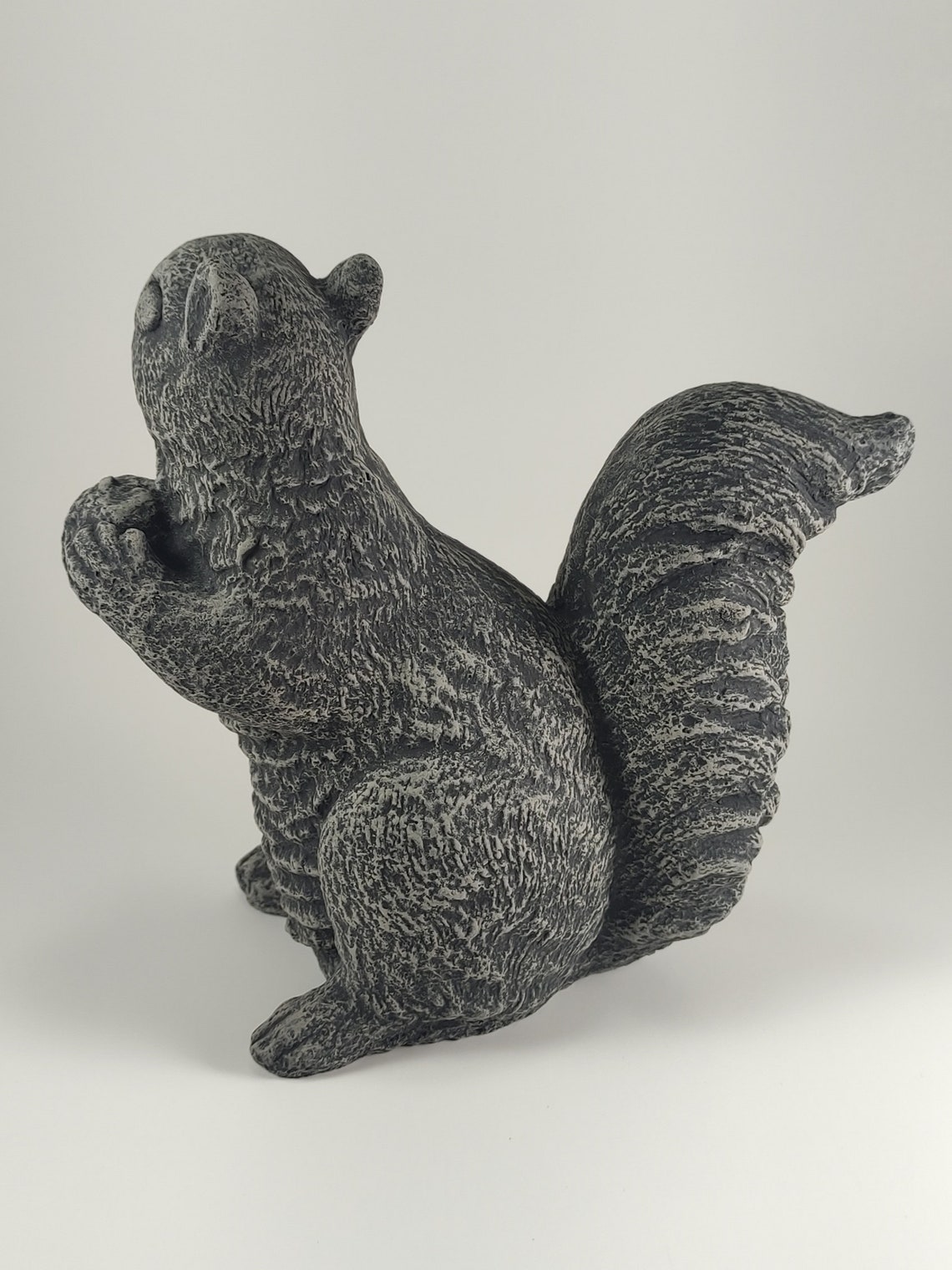 Squirrel Concrete Statue Concrete Garden Statues Cement | Etsy