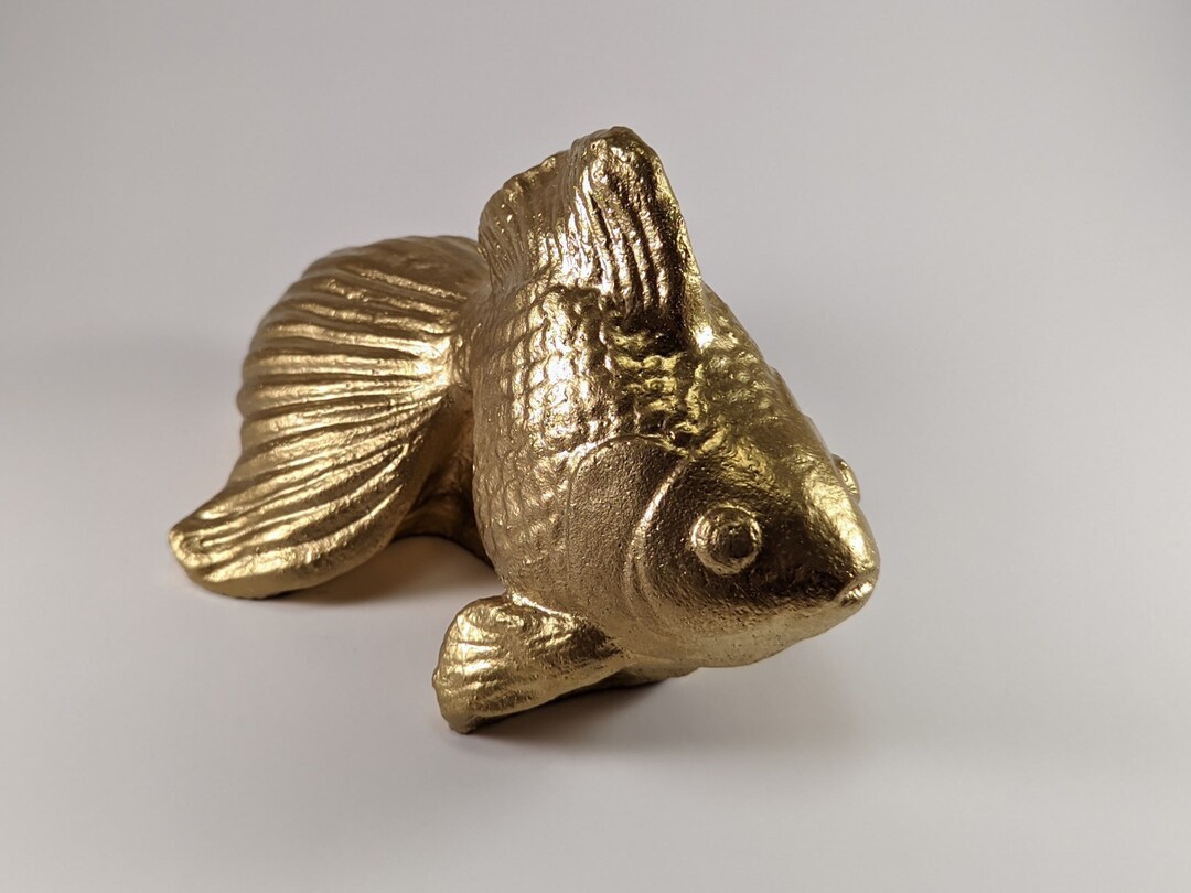 Nishikigoi Koi Fish Concrete Statue - Home or Office Decor, Modern ...