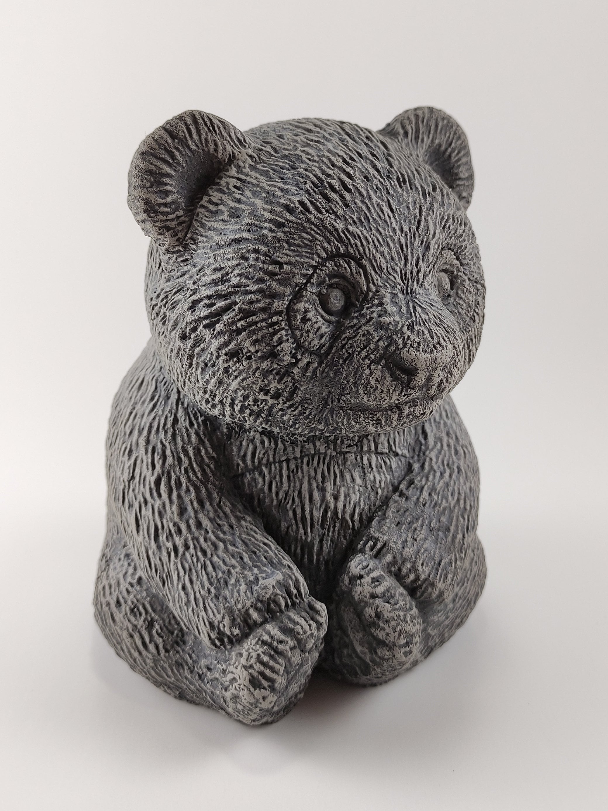 Bear Cub Concrete Statue - Home and Garden - Lawn Patio Décor - Cement ...