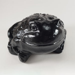 Chilled and Relaxed Toad Concrete Statue - Home or Garden Decor, Cement ...