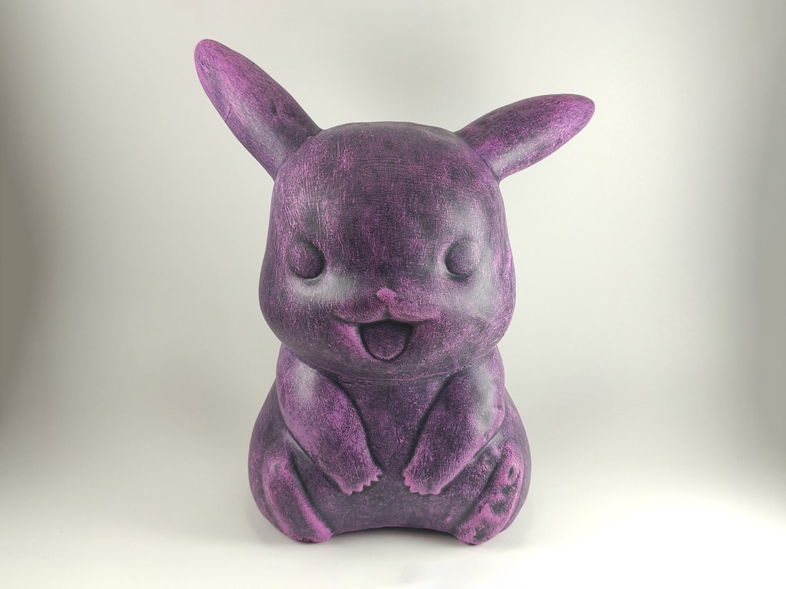Pikachu Pokémon Concrete Statue Home or Garden Décor Pink - Etsy