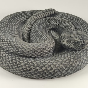 Rattlesnake Concrete Statue - Home or Garden Decor, Cement Statue, Lawn ...