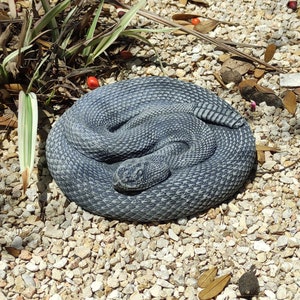 Rattlesnake Concrete Statue - Home or Garden Decor, Cement Statue, Lawn ...