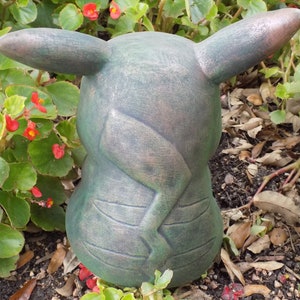 Pokémon Pikachu Concrete Statue - Home or Garden - Décor - Cement ...