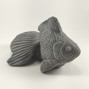 Nishikigoi Koi Fish Concrete Statue - Home or Garden, Cement Statue ...