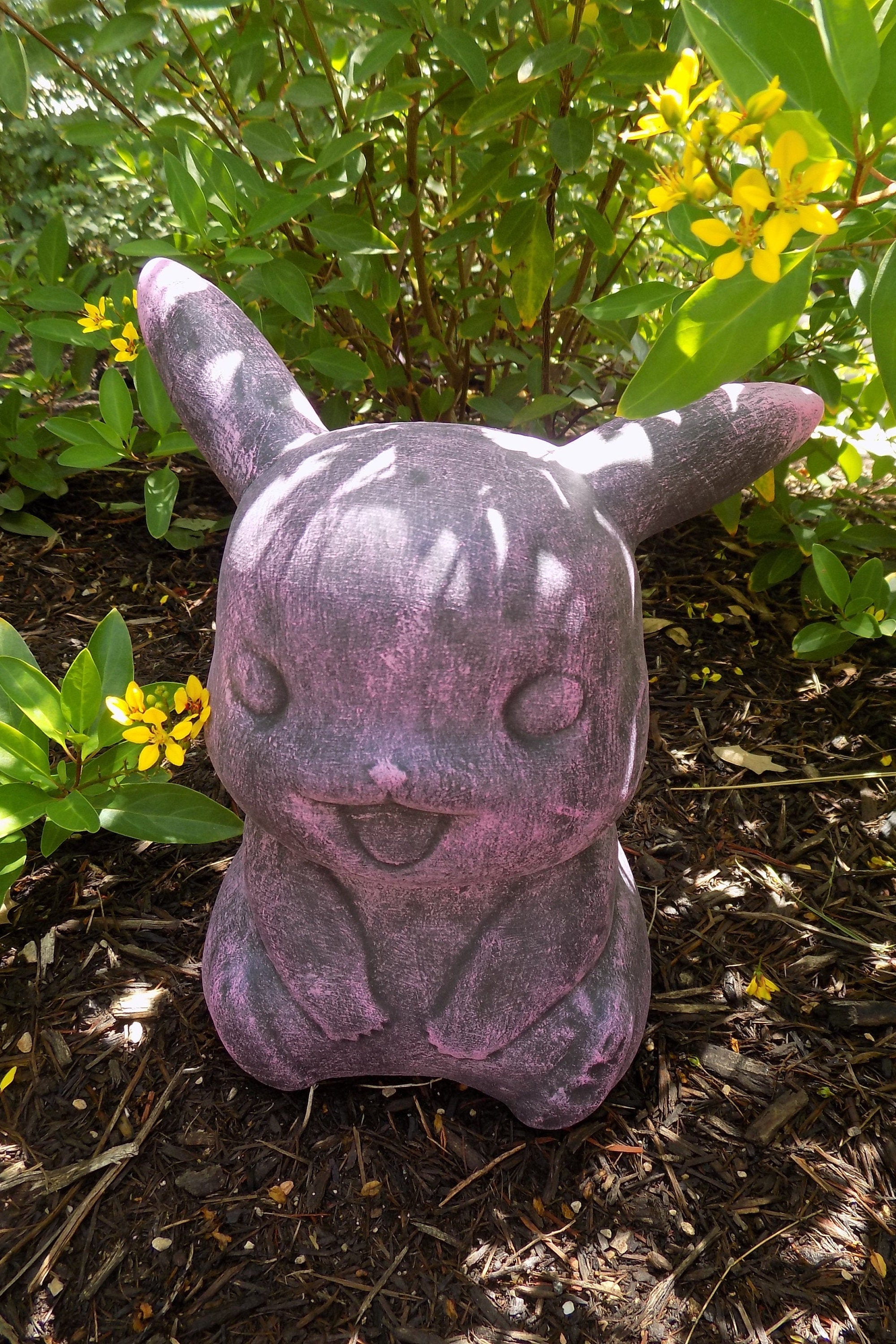 Pikachu Pokémon Concrete Statue Home or Garden Décor Pink - Etsy