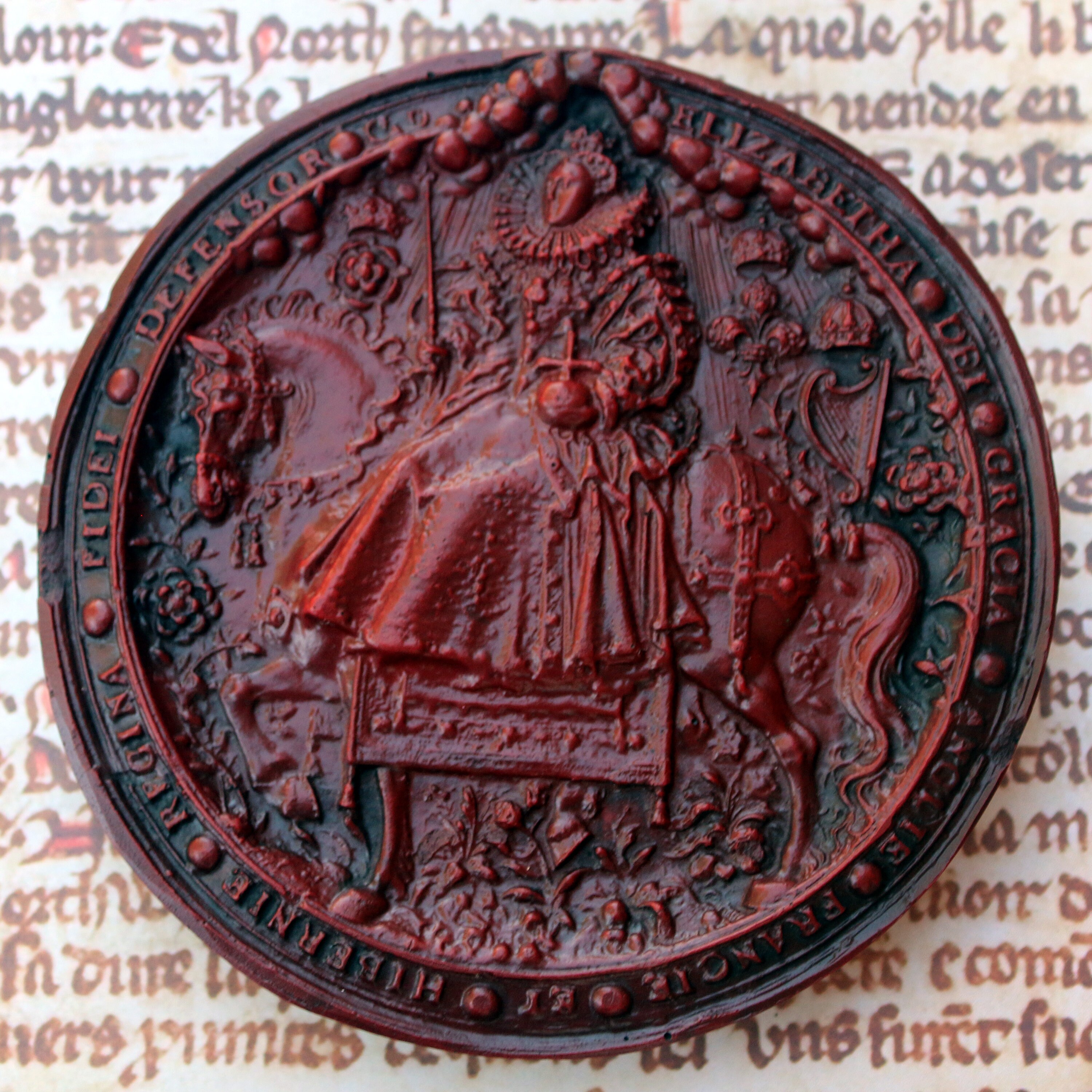 The Second Great Seal of Queen Elizabeth I. Equestrian. - Etsy Canada