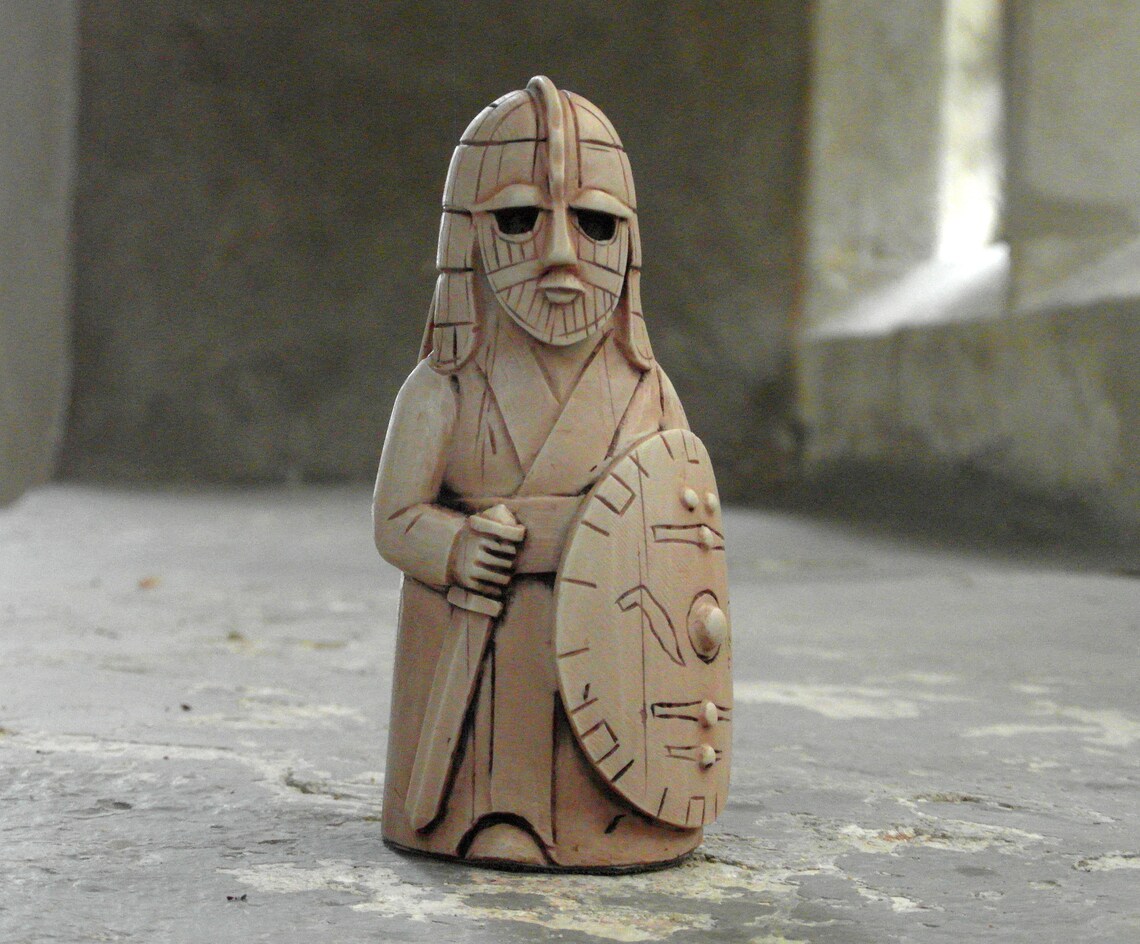 Raedwald Saxon King Lewis Inspired Chess Piece. - Etsy