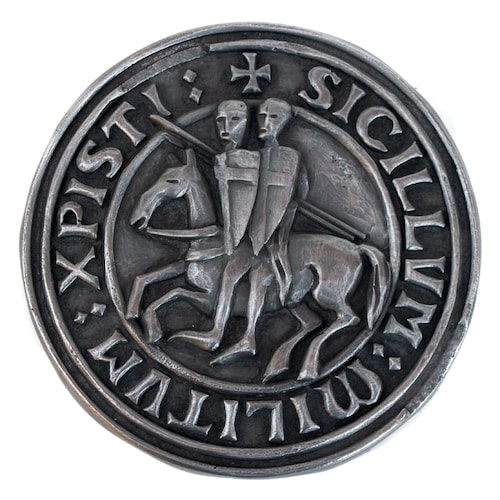 KNIGHTS TEMPLAR Seal Patch Iron-on Embroidered White Crusades - Etsy