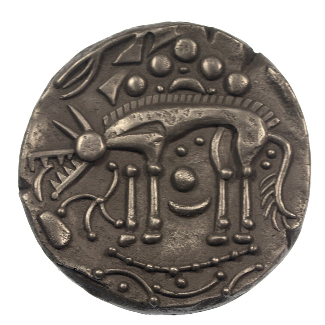 Iron Age Iceni Coin Wolf Plaque Metal Finish - Etsy