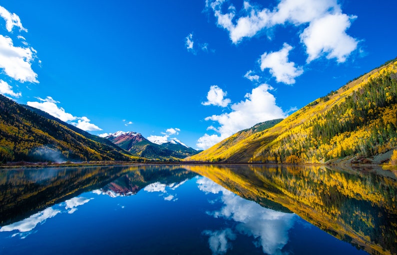 Heaven's Gate: Crystal Lake Reflections Ouray Colorado Fall Aspens ...