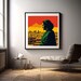 Abstract Indian Woman Printable Art Collage Art Bold Colours Unique ...