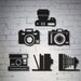 Vintage Cameras Metal Wall Decor, Photograph Studio Decor, Gift for ...