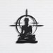 Buddha Metal Wall Sign, Hindu Wall Art, Yoga Studio Decor, Meditation ...