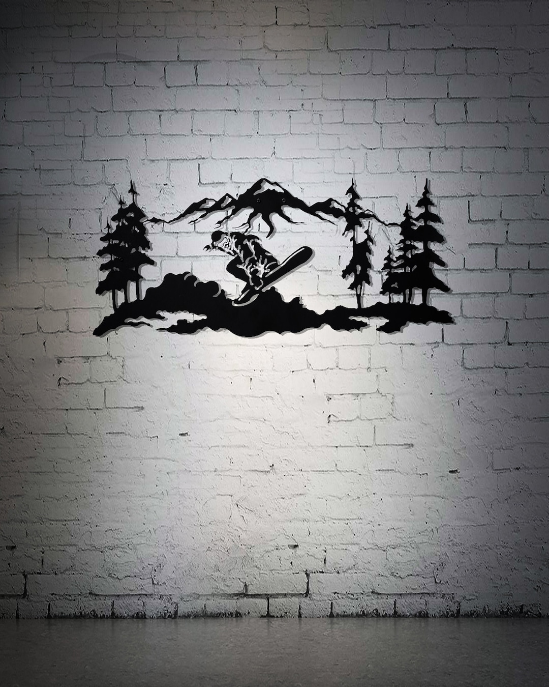 Snowboard Metal Wall Decor, Gift for Snowboarder, Skier Christmas Gift ...