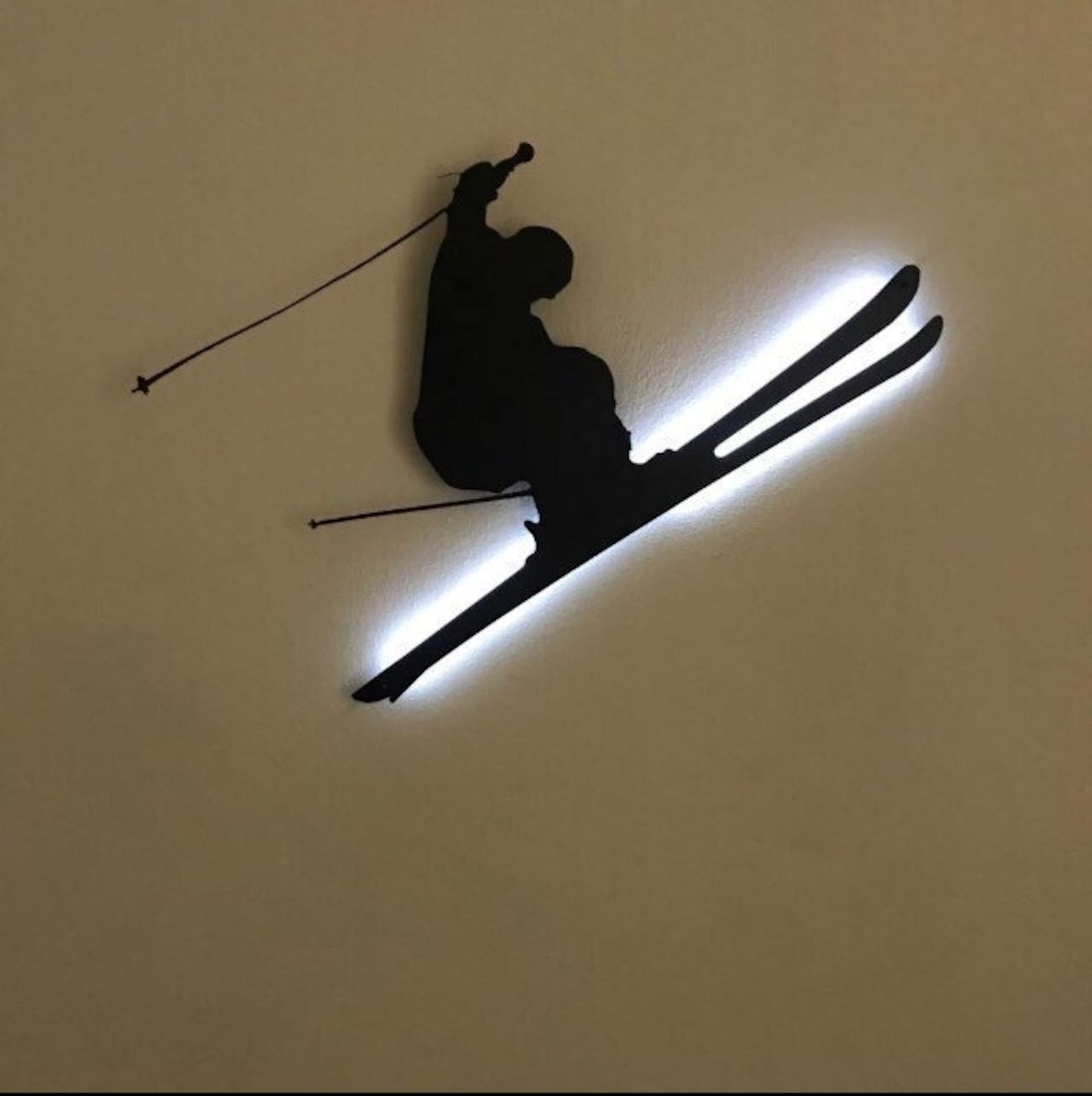Big Skier Metal Wall Decor Gift for Skier Skier Gift - Etsy