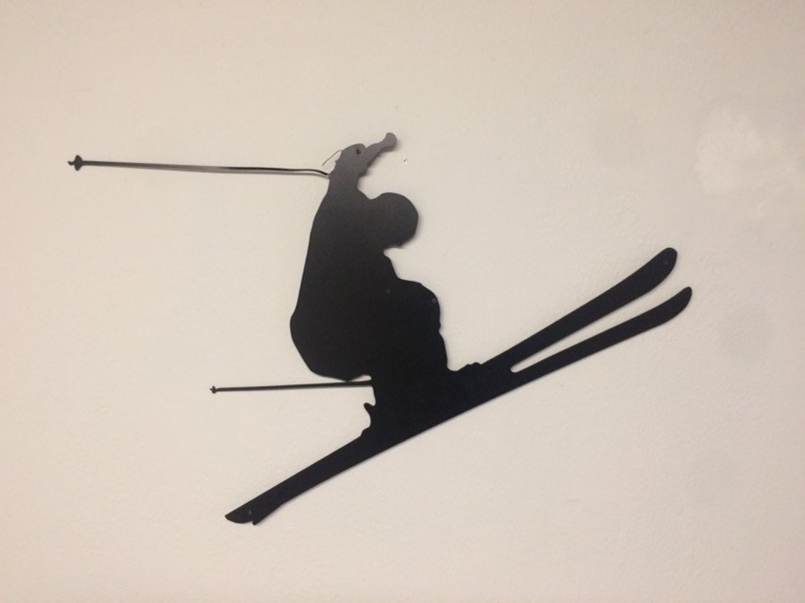 Big Skier Metal Wall Decor Gift for Skier Skier Gift - Etsy