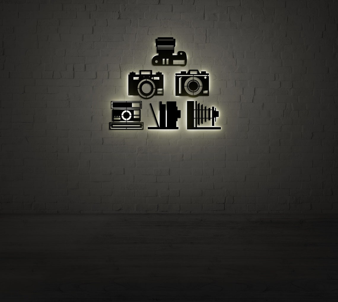 Vintage Cameras Metal Wall Decor Photograph Studio Decor - Etsy