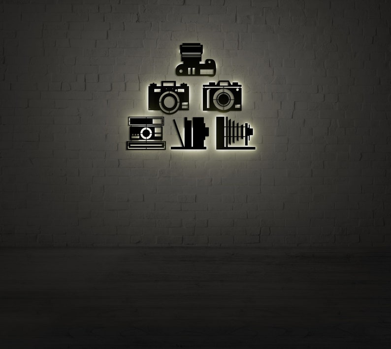 Vintage Cameras Metal Wall Decor Photograph Studio Decor - Etsy