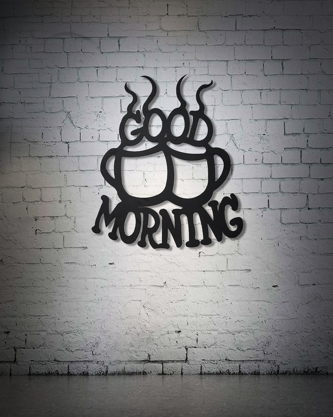 Good Morning Metal Coffee Sign, Sign for Kitchen, Kitchen Wall Decor ...
