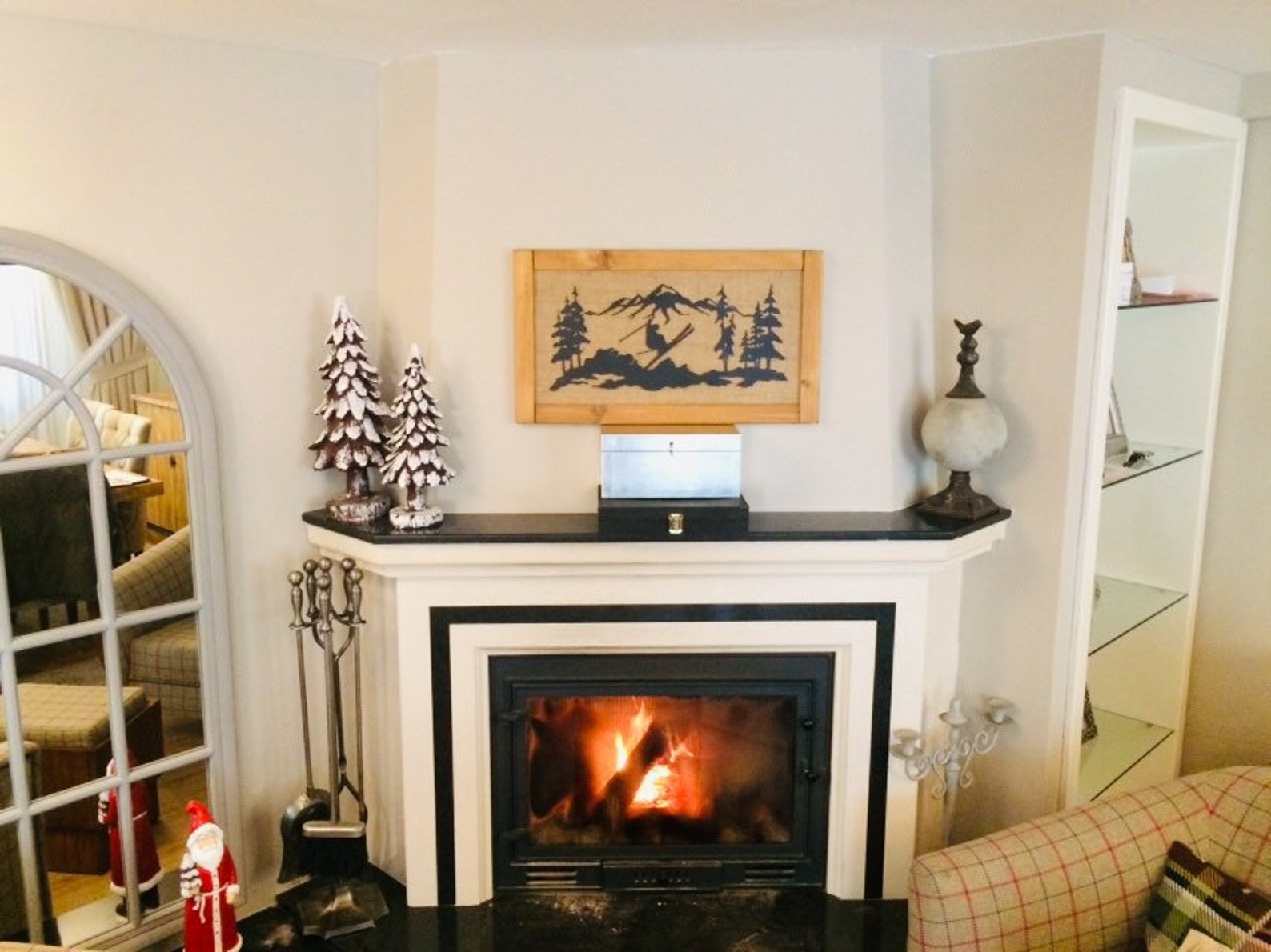 Skier Metal Wall Decor Gift for Skier Skier Gift Boarder - Etsy