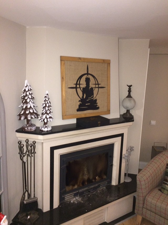 Buddha Metal Wall Sign Hindu Wall Art Yoga Studio Decor - Etsy