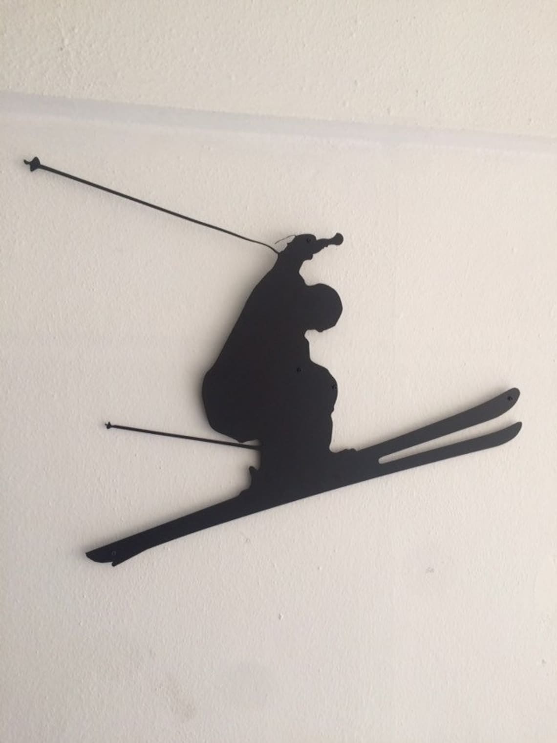 Big Skier Metal Wall Decor Gift for Skier Skier Gift - Etsy