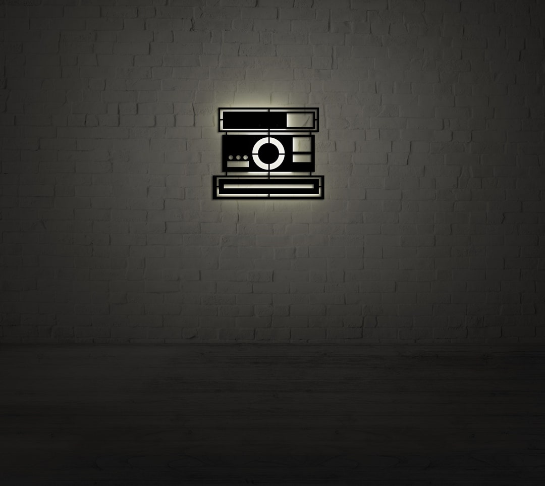 Vintage Cameras Metal Wall Decor, Cameras With Ledbacklight, Photograph ...