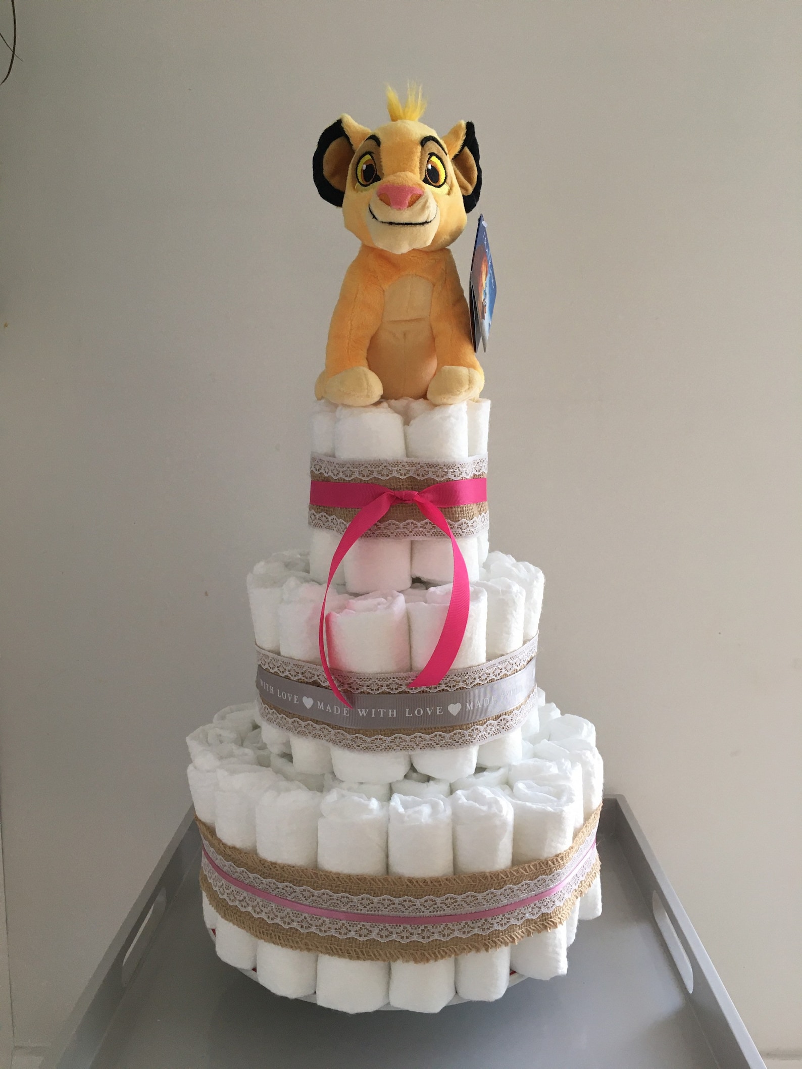 Nappy Cake - Any Colour and Character Available - Etsy UK