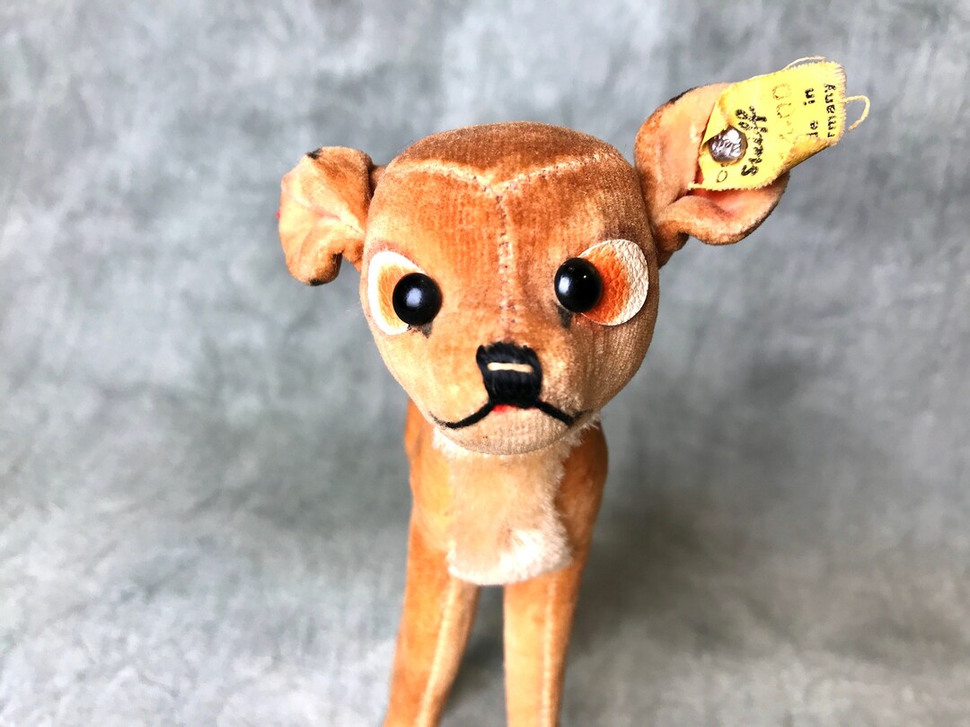 Steiff Bambi With Button - Etsy