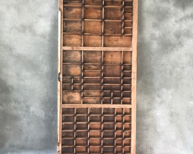Antique Original, Wooden Printers Tray Printers Letter Press Drawer ...