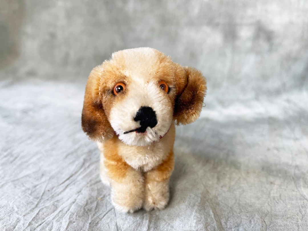 Vintage Steiff Biggie Beagle Puppy: Mohair Plush, 1960s, With Ids - Etsy