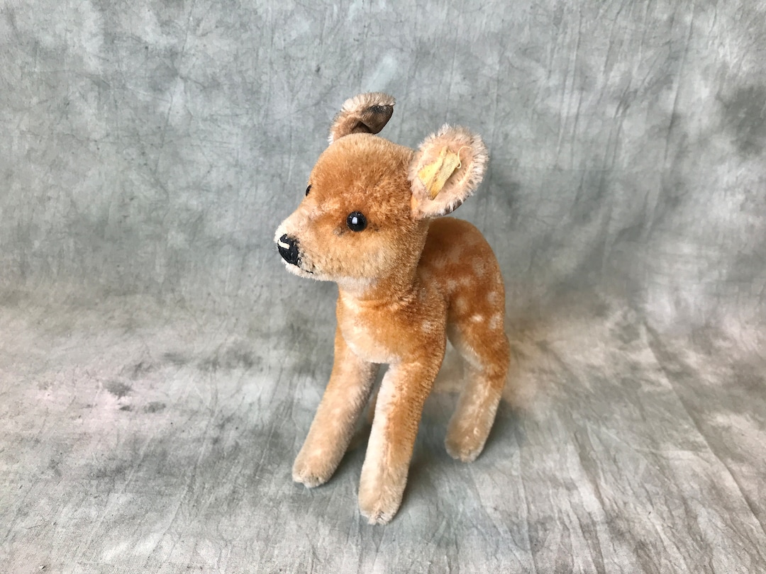 Vintage Steiff Fawn 7 Inches With Button From the 50s - Etsy