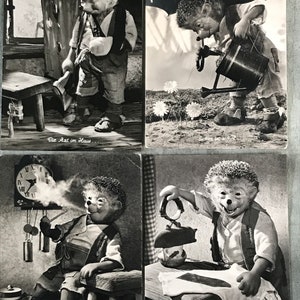 Set of 4 Original Mecki Real Photo Postcards - Etsy