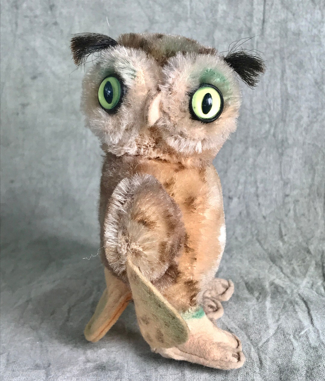 Steiff Wittie Owl With Button - Etsy